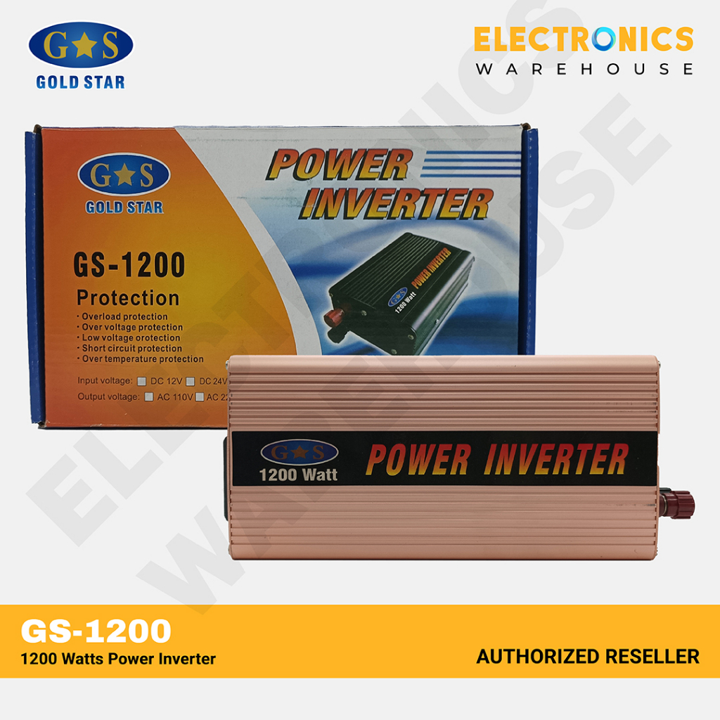 Gold Star GS-1200 1200 Watts Power Inverter | Shopee Philippines