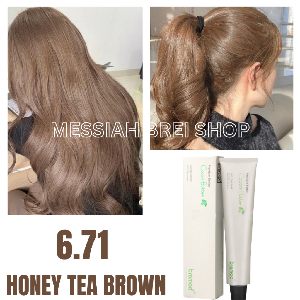 PREMIUM 6.71 HONEY TEA BROWN HAIRCOLOR WITH OXIDIZING | Shopee Philippines