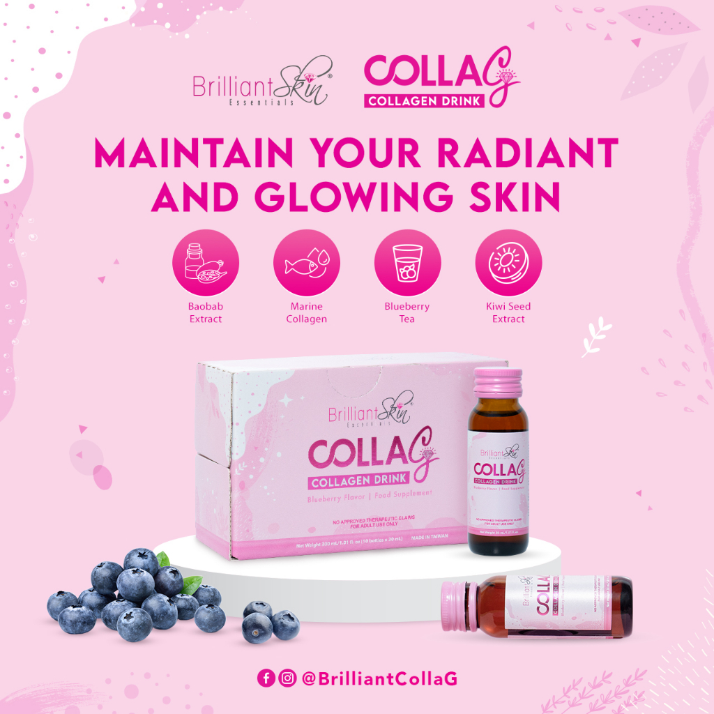 Brilliant Colla G Collagen Drinks [ 5's & 10's ] | Shopee Philippines