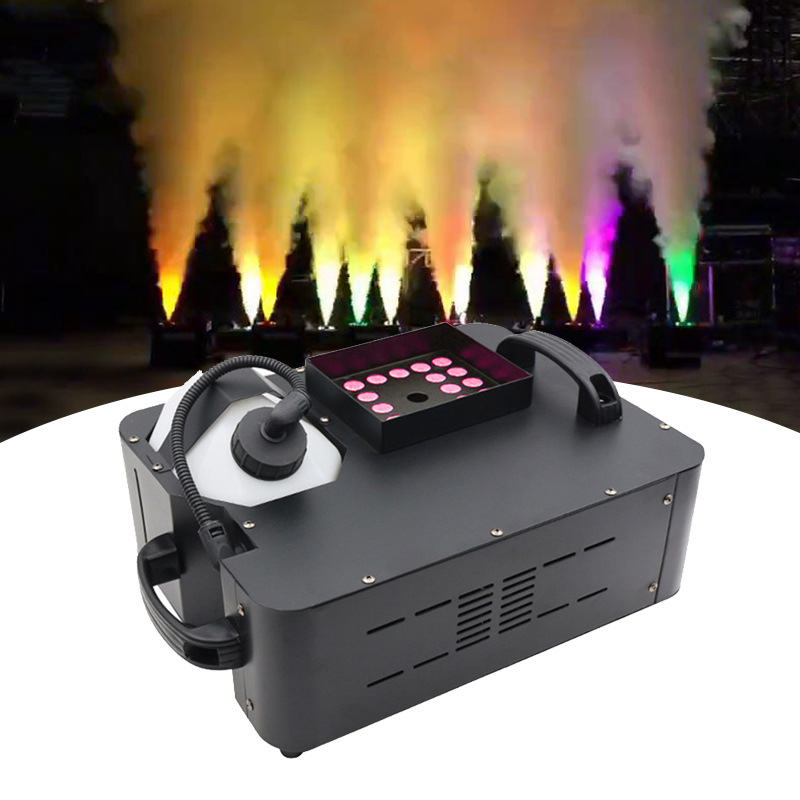 1800W SMOKE FOG MACHINE 24 RGB LED Disco / Party Make Fog Home ...