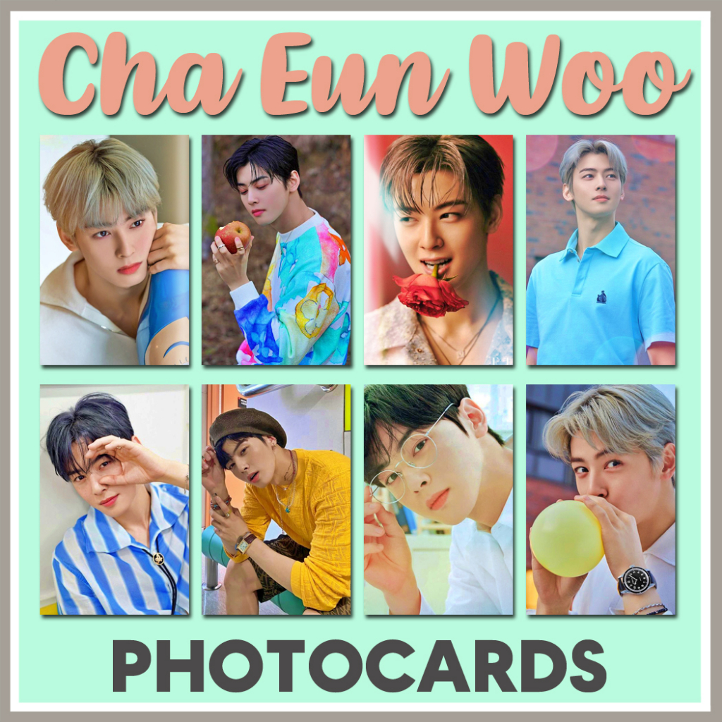 Cha Eun Woo Photocards - Part 1 (400 gsm) | Shopee Philippines