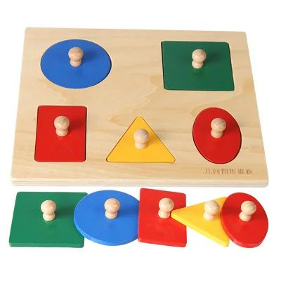 Wooden Shape Sorter board Wooden Preschool Colorful Shape Puzzle ...