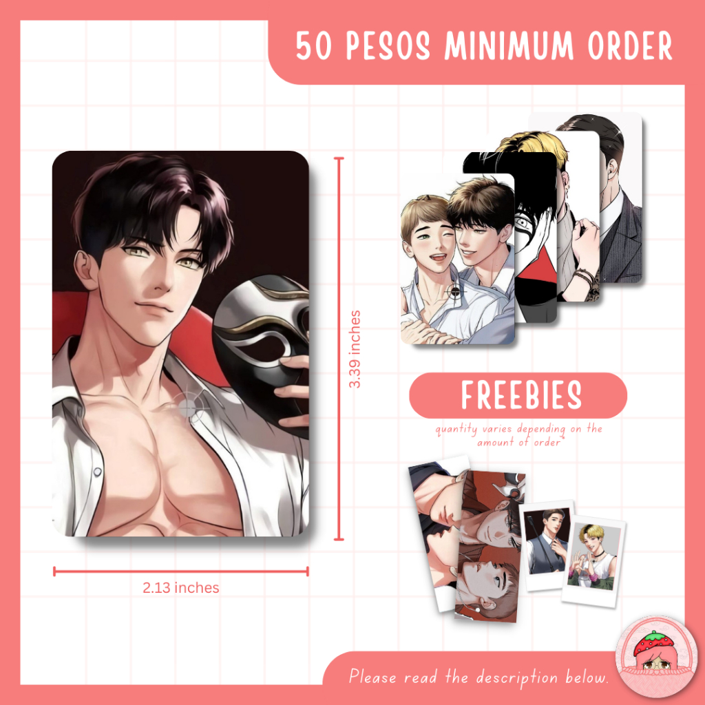 [5 PCS SET] BJ ALEX WEBTOON MANHWA PC PHOTOCARDS UNOFFICIAL FANMADE LOMO | Shopee Philippines