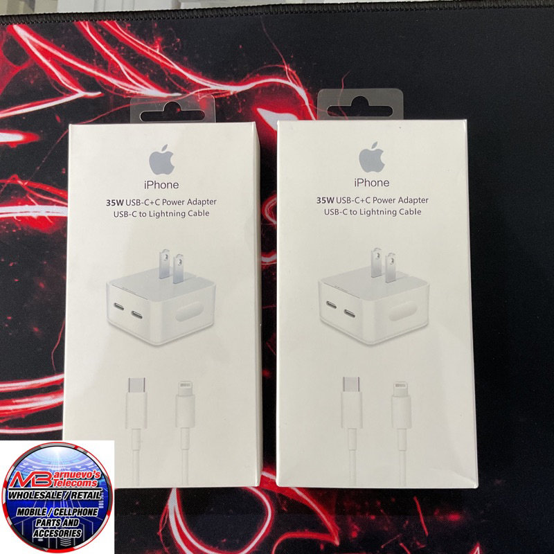 35w USB -C+C Power Adapter USB- C to Lightning cable for iPhone ...