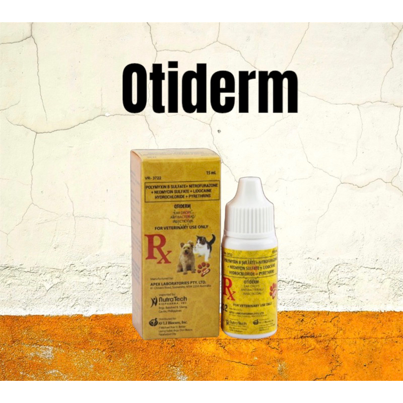 Otiderm Eardrops for dogs & Cats 15ml | Shopee Philippines