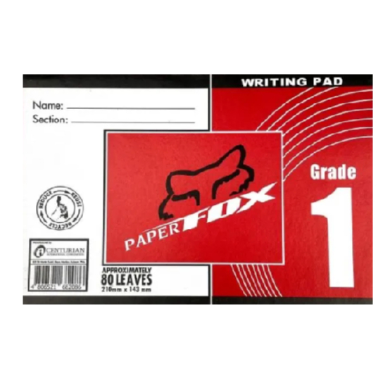 1 Pc/Pad Paper Fox Writing Pad/Quiz Pad | Shopee Philippines