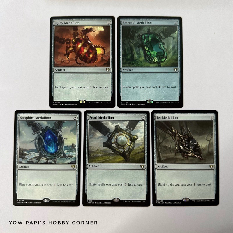 PEARL EMERALD RUBY SAPPHIRE JET MEDALLION | ARTIFACT | MH3 CMM COMMANDER MASTERS MTG | Shopee ...