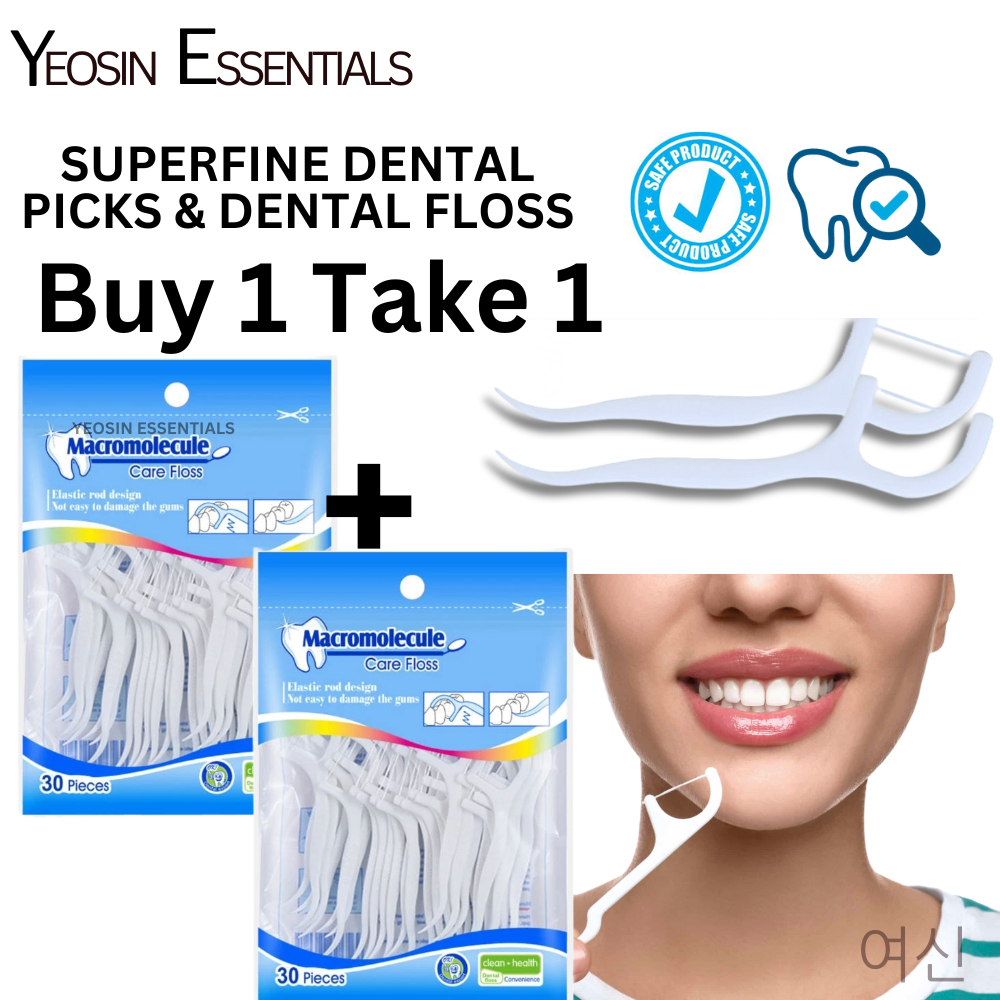 BUY 1 TAKE 1 Dental Floss & Toothpick Flosser Teeth /Thread Dental ...