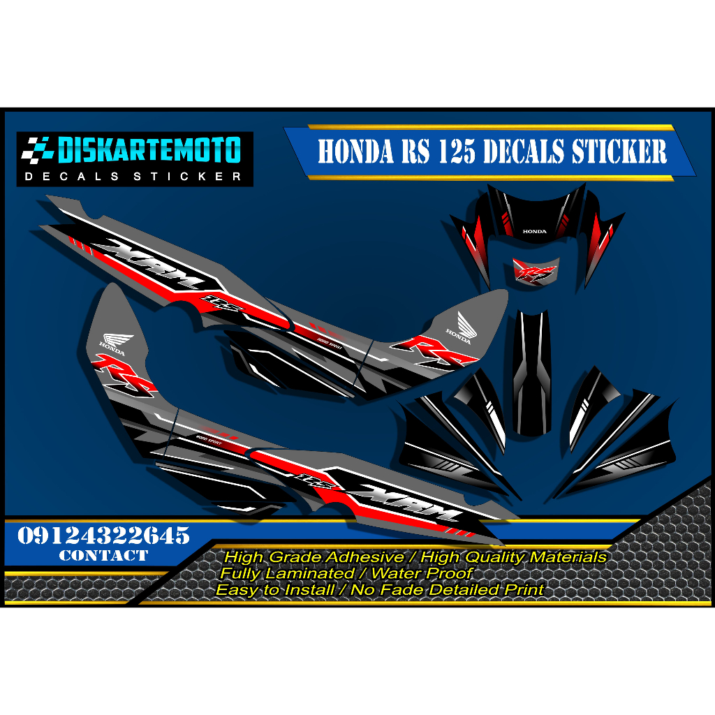 Rs 125 Carb Sticker Decals | Shopee Philippines