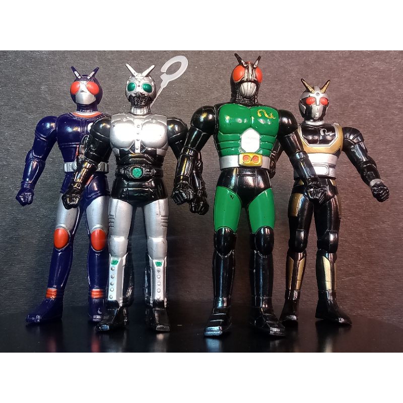 vintage 1988 kamen rider set rider rx shadowmoon biorider roborider 4.5 ...