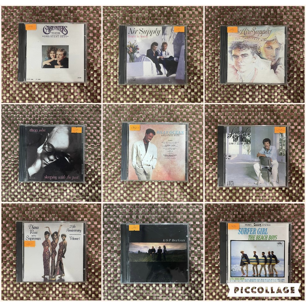 ASSORTED VINTAGE CDs / MUSIC COMPACT DISCS - AIR SUPPLY, CARPENTERS ...