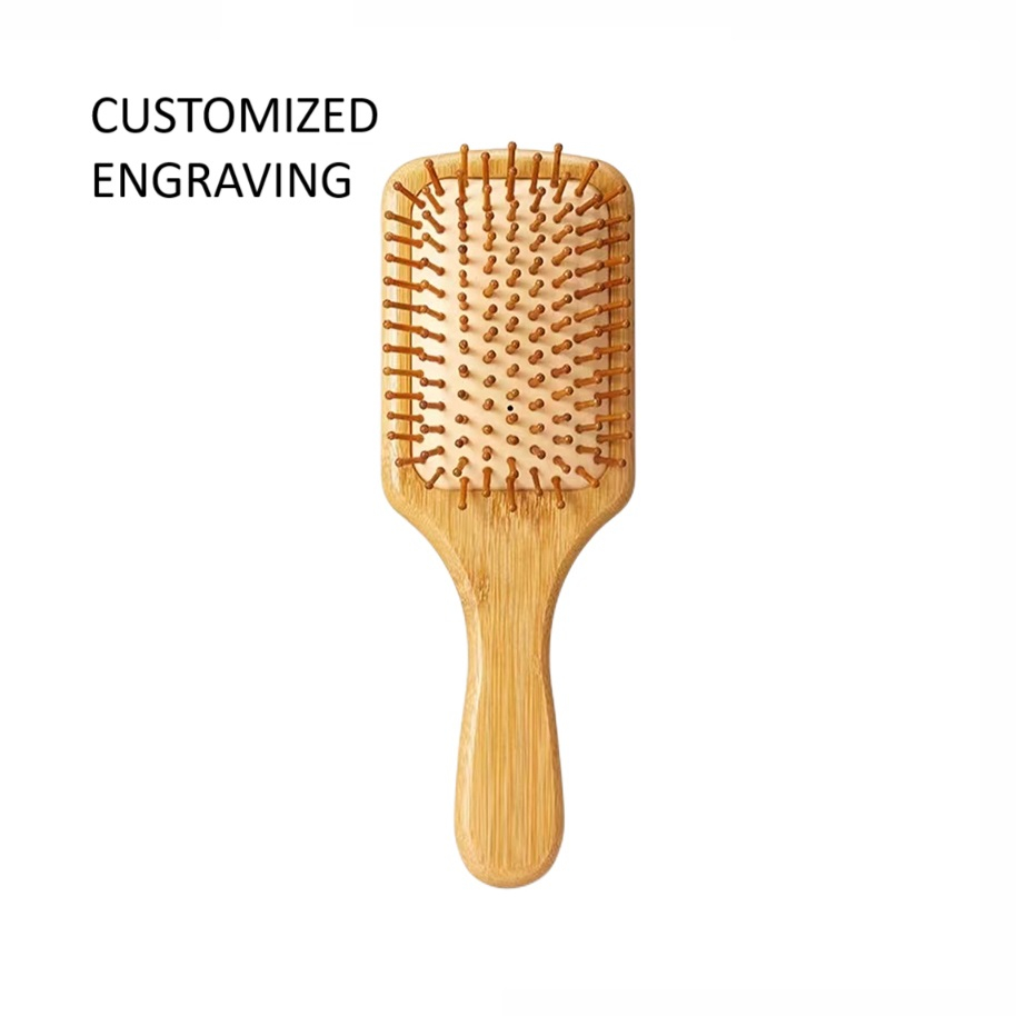 PREMIUM BAMBOO hair brush comb Anti-Static Wood Comb massage comb ...