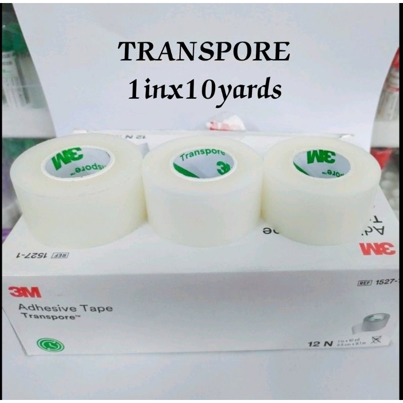 3M TRANSPORE Tape. 1inx10yards sold per box(12pcs) | Shopee Philippines