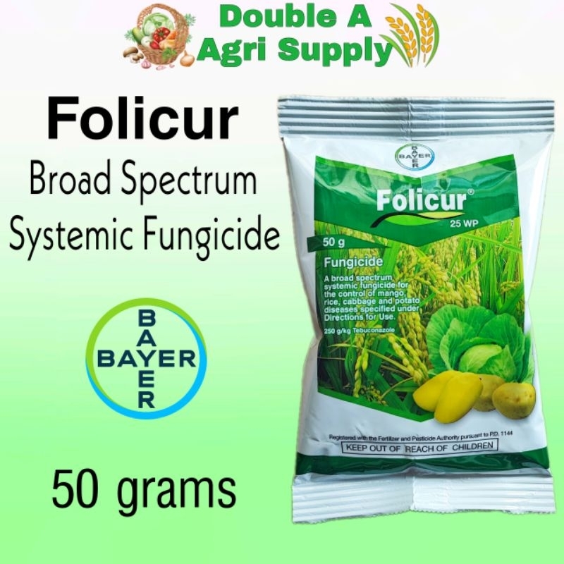 Folicur 25 WP Broad Spectrum Systemic Fungicide / Disease Control ...