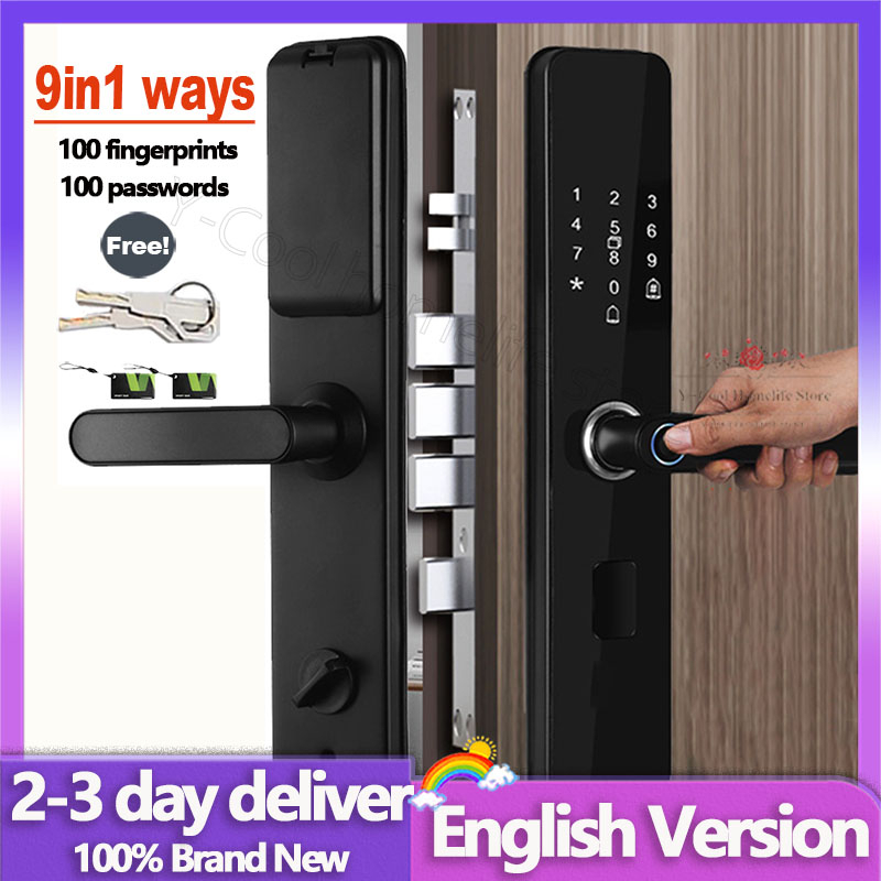 （COD) Smart Lock Fingerprint/IC card/Passcode Electronic Biometric Code ...