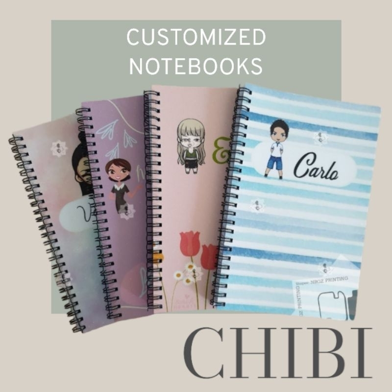 PERSONALIZED CHIBI NOTEBOOKS | Shopee Philippines