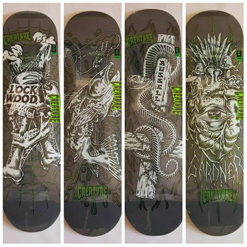 CREATURE AND SANTA CRUZ VX SKATEBOARDS WITH FREE MOB GRIP | Shopee ...
