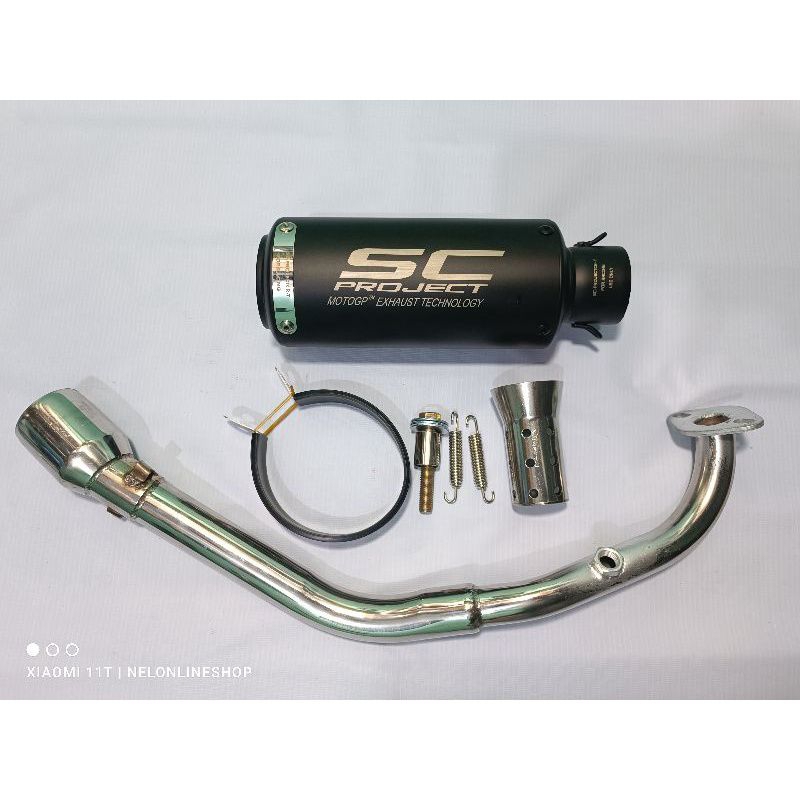 Sc Project with Elbow Stainless for Honda Adv 160 | Click 160 | Shopee ...