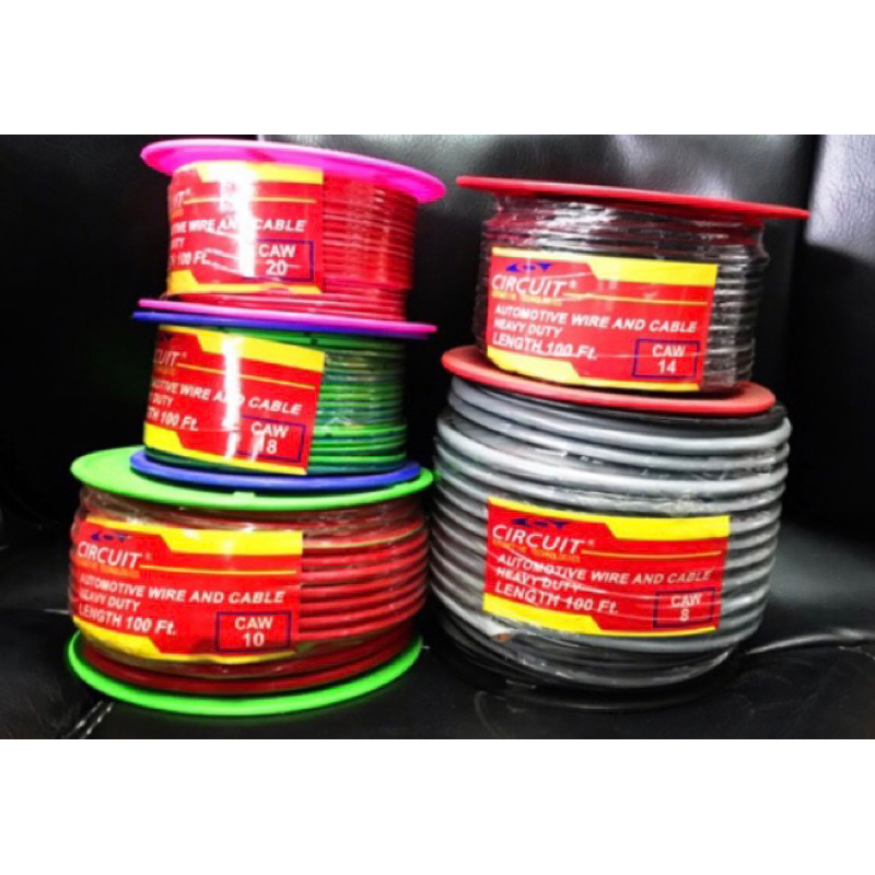 AUTOWIRE/Auto wire #20 #18 #16 100ft/30.48 meters (Pure Copper Wire) Original Circuit Brand ...