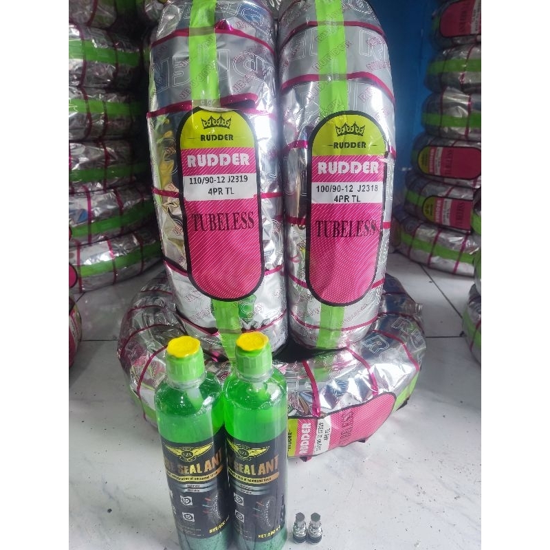 Rudder Tire size 12 100/90 110/90 free pito sealant set for Yamaha ...