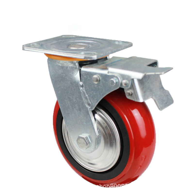4/5/6/8 Inch Heavy Duty Trolley Wheels TrolleyWheel With Lock Heavy ...