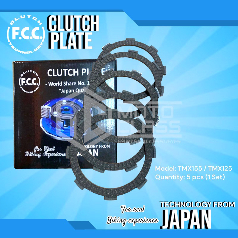 FCC CLUTCH LINING TMX155/TMX125 FCC03 | Shopee Philippines