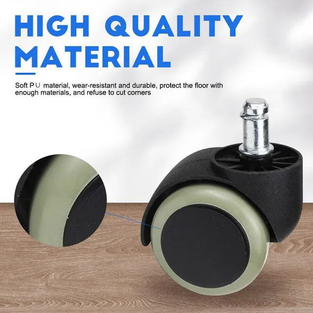 1 pc. Office Computer Chair Wheel Made in Taiwan / Heavy-Duty Twin ...