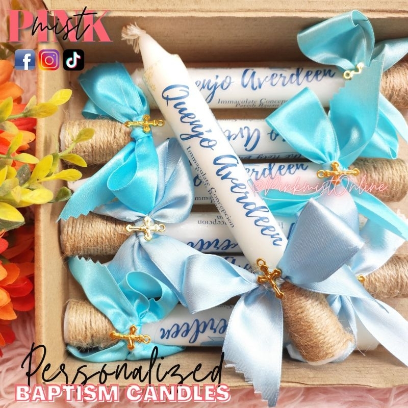 We accept Rush Baptismal Candle Dedication Personalized for Christening ...
