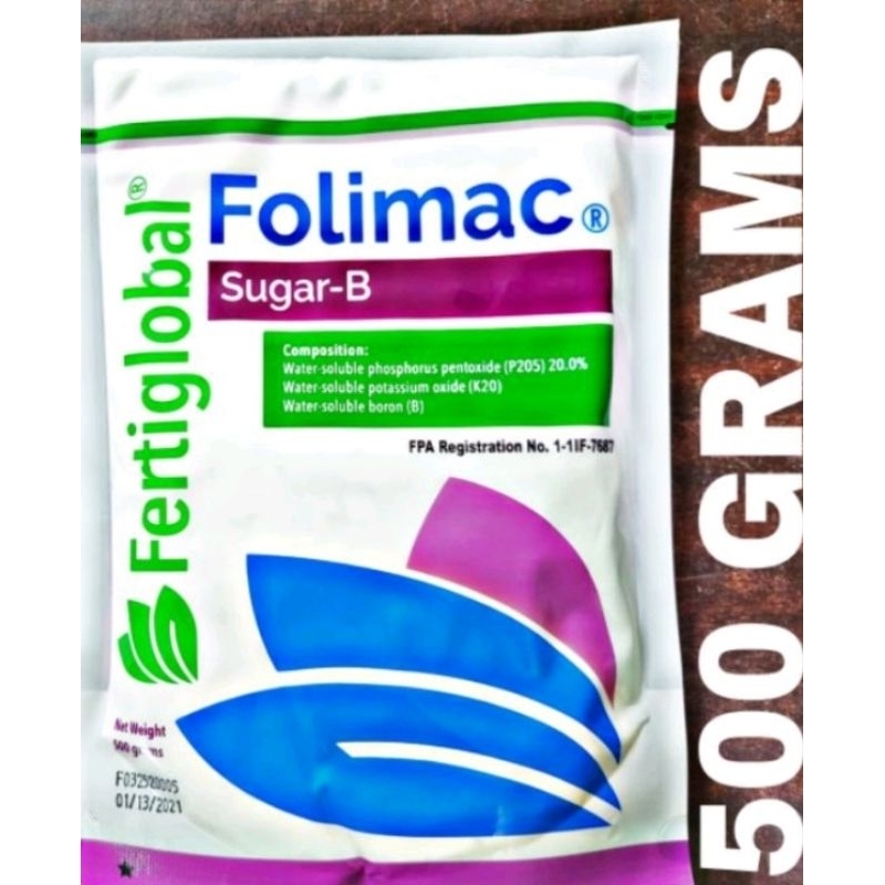 FOLIMAC SUGAR-B FOLIAR FERTILIZER (500 GRAMS) BY AVC | Shopee Philippines