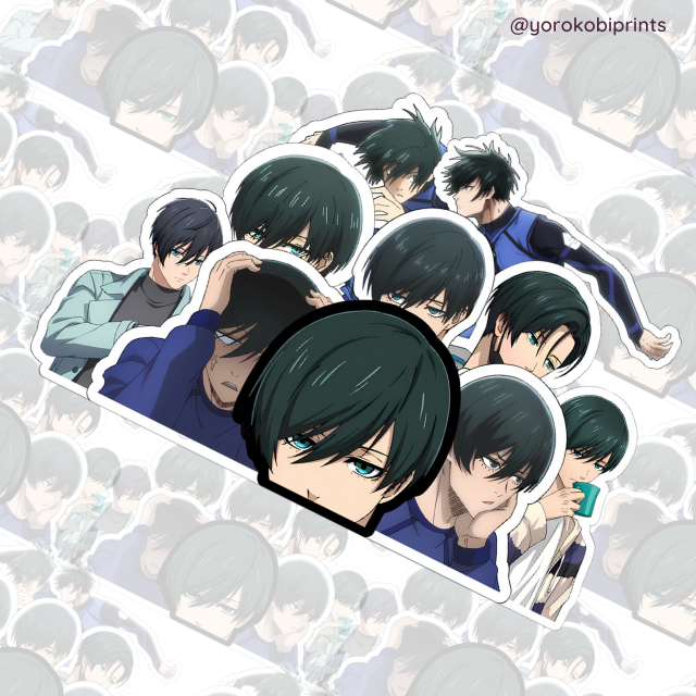 Rin Itoshi - Blue Lock - Peeker, Icon - Waterproof Laminated Vinyl ...