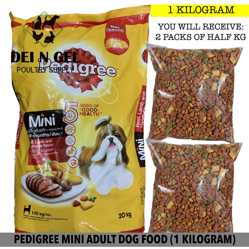 PEDIGREE MINI ADULT DOG FOOD (1 KILOGRAM) | Shopee Philippines
