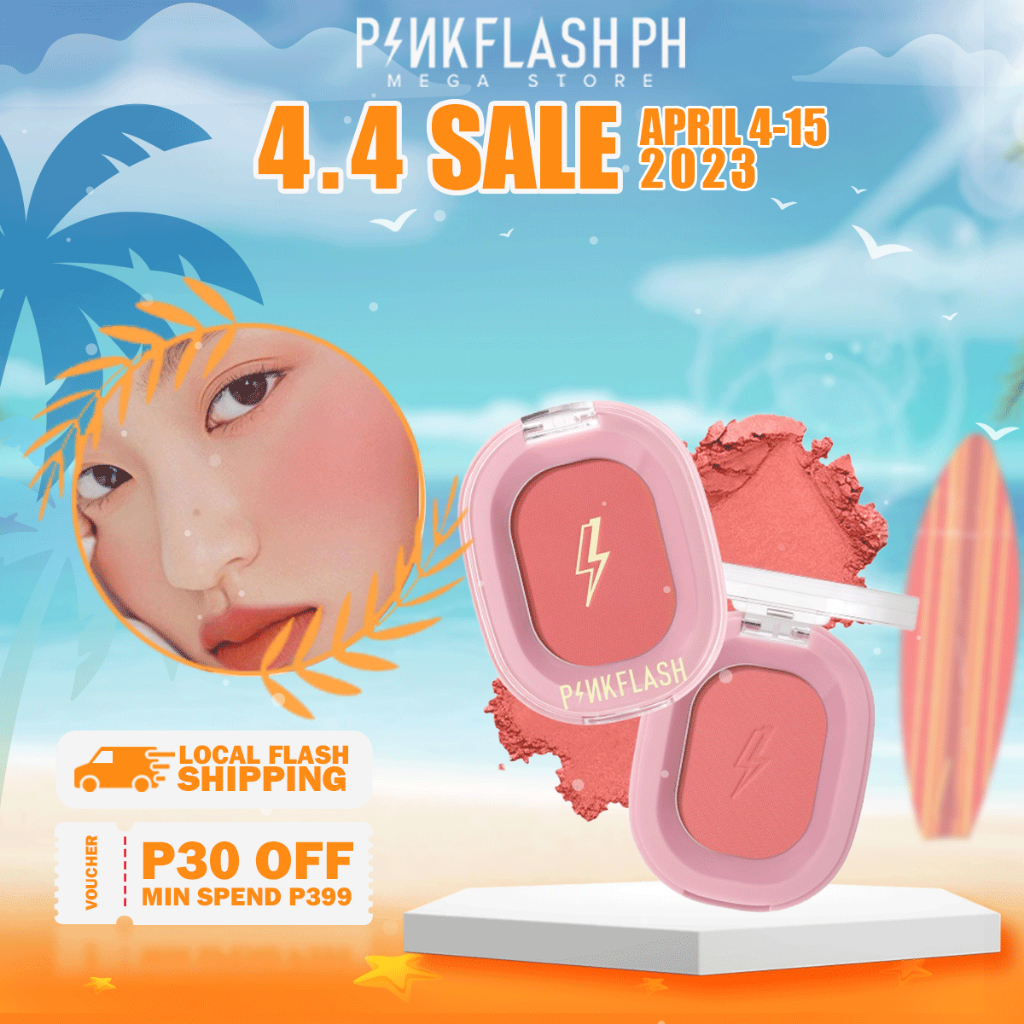 PINKFLASH Soft Powder Matte Blusher Highlight Contour Face Blush ...
