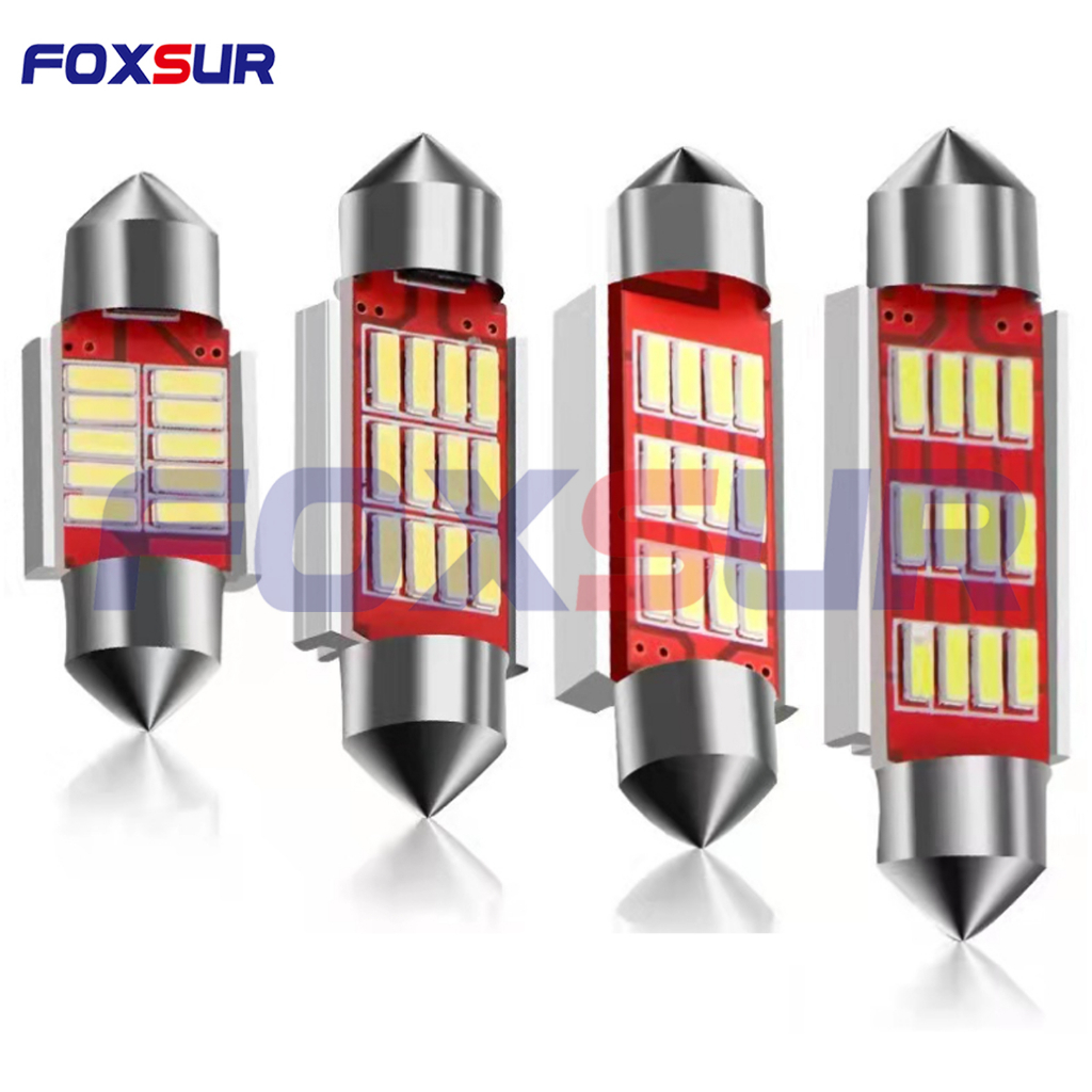 1Pcs Festoon LED Bulbs C5W 31mm 36mm 39mm 41mm CANBUS NO Error Auto Light 4014 12SMD LED Car ...