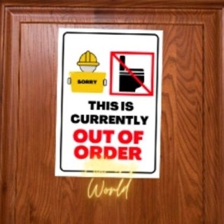 Restroom Toilet CR Bathroom Signages : Please Flush Sign Do not flush ...