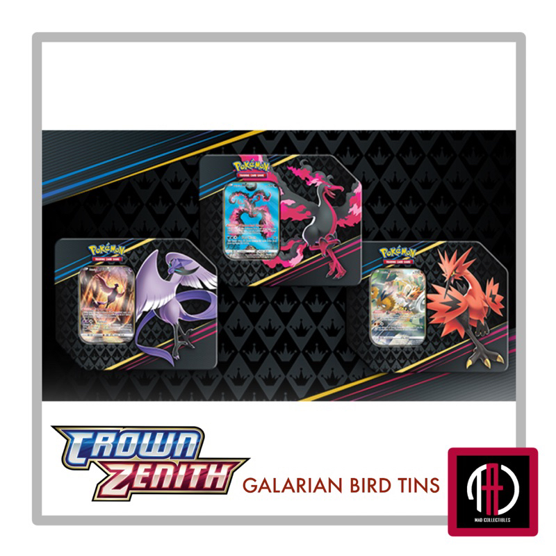 Pokemon TCG Sealed Product - Crown Zenith Tin - Galarian Articuno ...