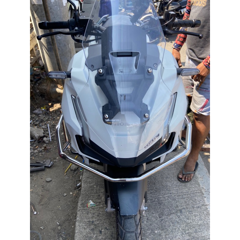 HONDA ADV 160 STAINLESS FULL CRASHGUARD w/ MDL BRACKET READY | Shopee Philippines