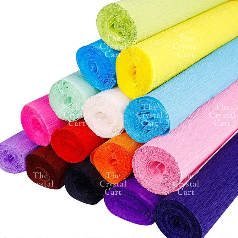 Premium Crepe Paper Rolls Decor DIY Flower Gift Wrapping Wedding ...