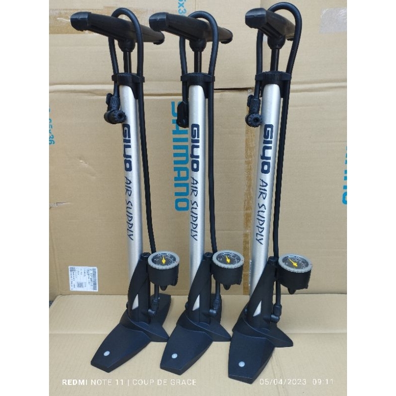 GIYO ALUMINUM FLOOR PUMP WITH GAUGE | Shopee Philippines