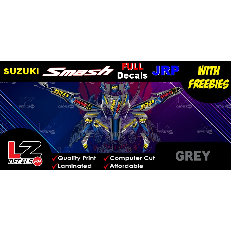 Suzuki Smash 115 JRP Full Decals / Stickers (with freebies) | Shopee ...