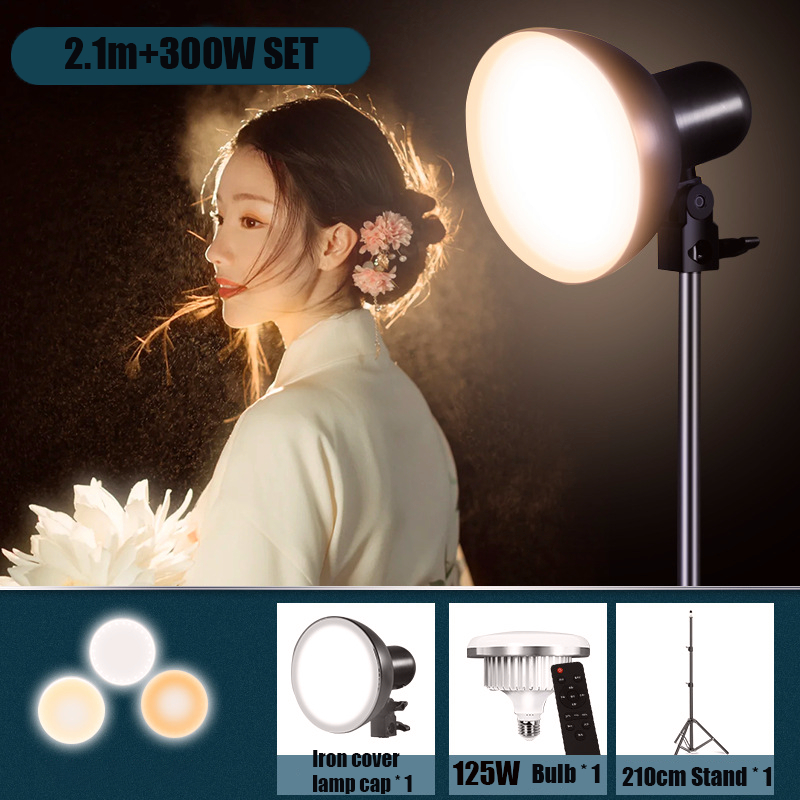 300W E27 Recessed Downlight Lamp Flexible Video Photography Light Led ...