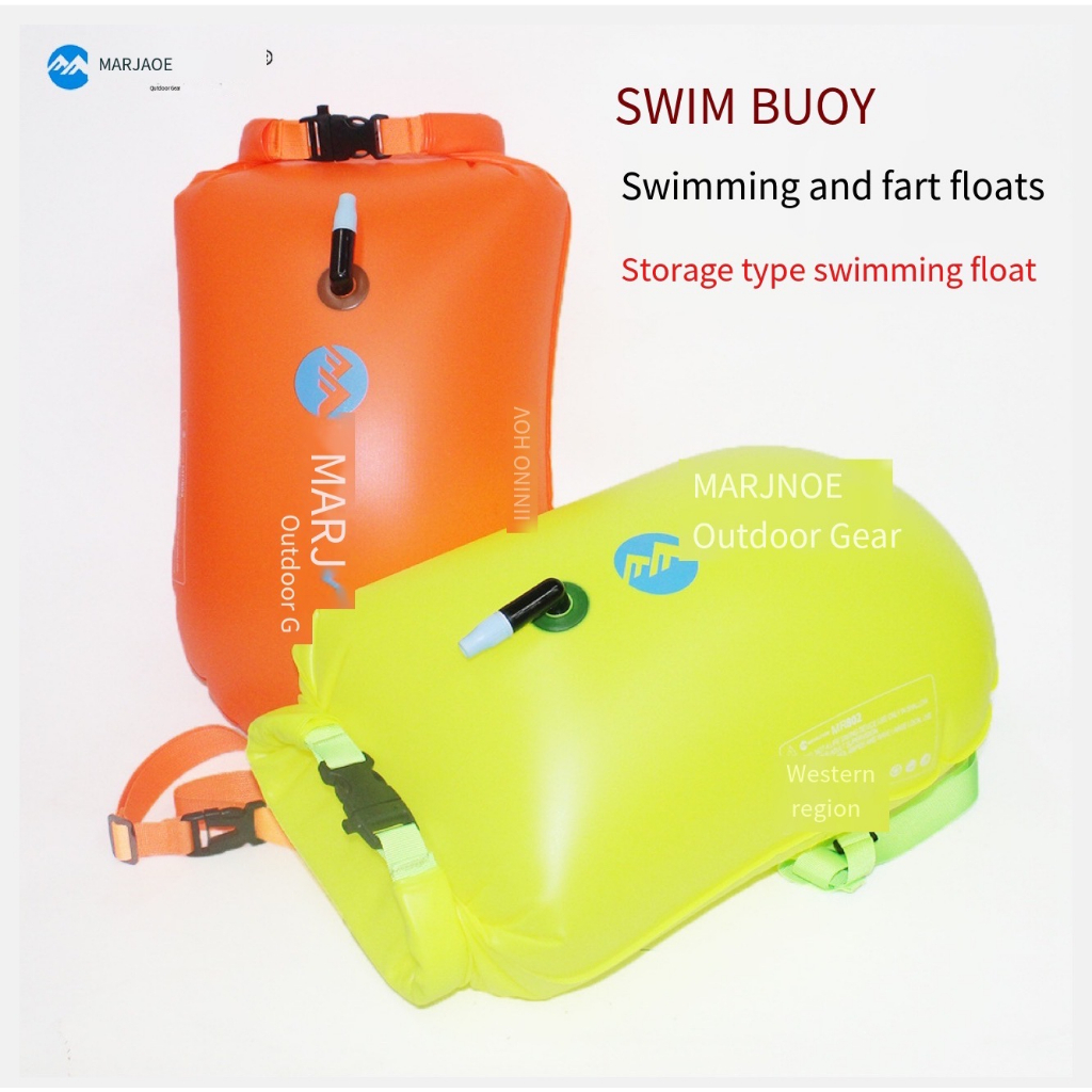 Double storage type can hold swimming buoy Inflatable Open Water Buoy ...