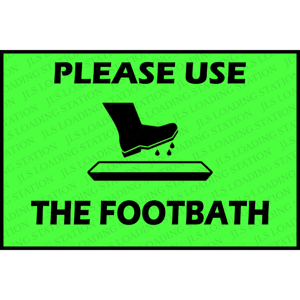 PLEASE USE THE FOOTBATH (LAMINATED/PVC) SIGNAGE | Shopee Philippines