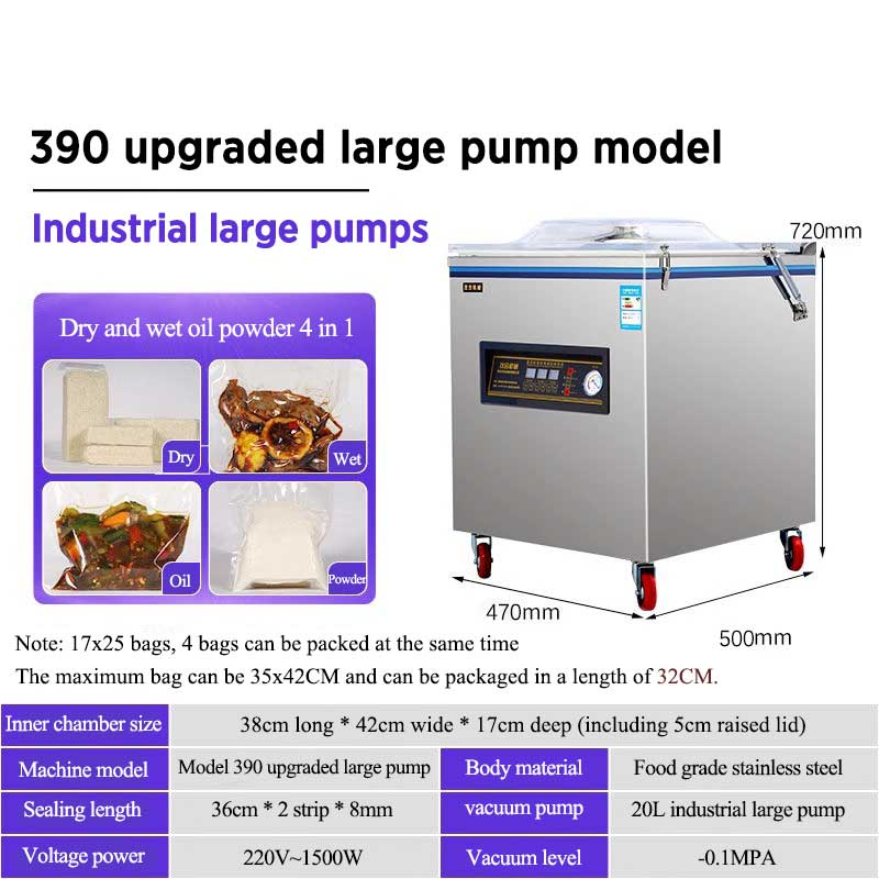 Kingkong Vacuum food packaging machine automatic dry and wet tea vacuum ...