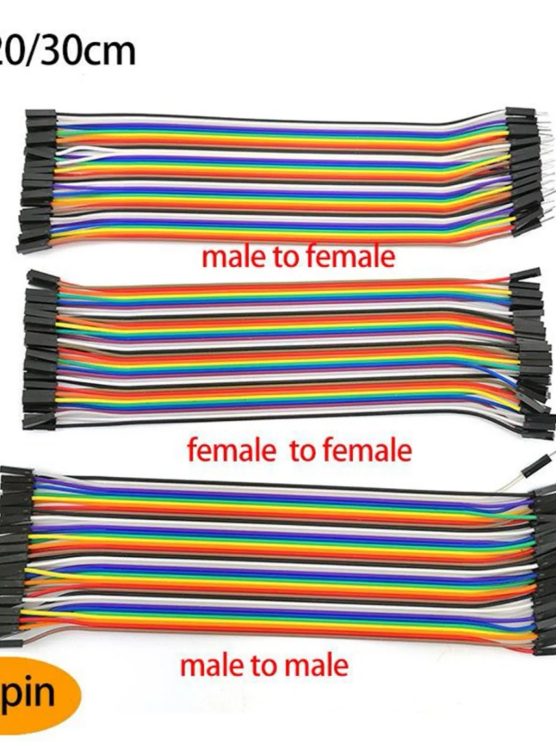 40pcs 10cm 20cm 30cm Breadboard connecting Jumper Wires Dupont Wire ...