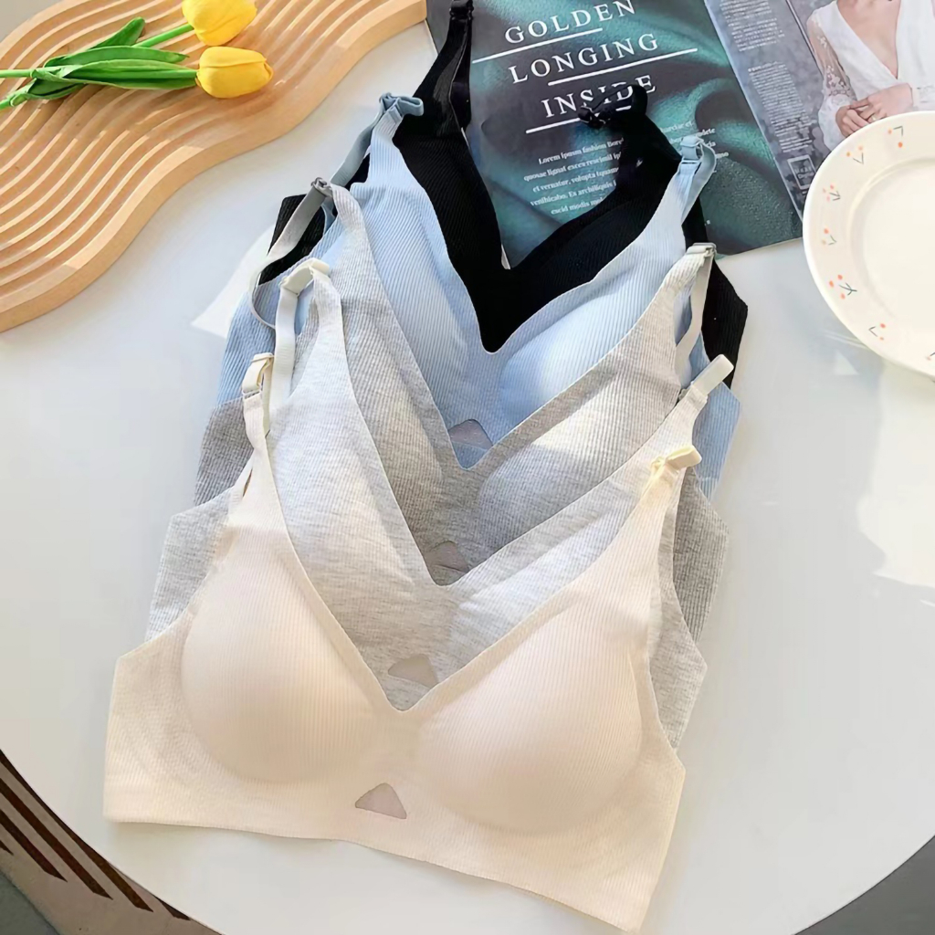 Abma Suji Bra Cotton Version Japanese SUJI Bra Push up Seamless Bra ...
