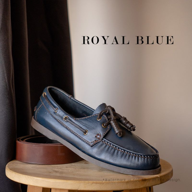 Ilakad Royal Blue Boat Shoes Men Topsider Leather Shoes Marikina Made ...