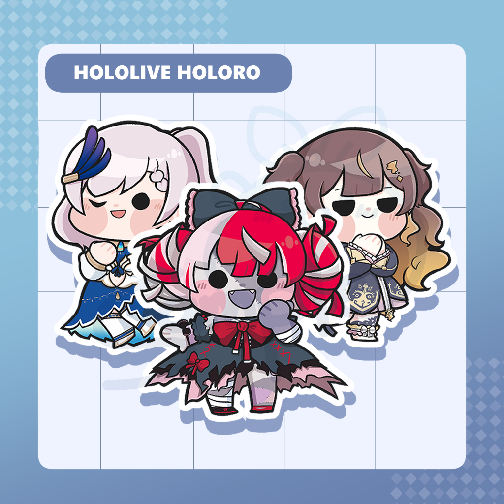 Hololive Indonesia Holoro Laminated Vinyl Stickers┃nimica shop | Shopee ...