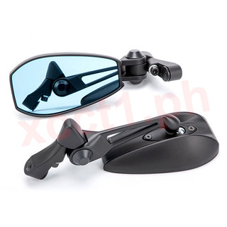 Universal motorcycle Side Mirror Full Adjustable Blue Lens set | Shopee ...