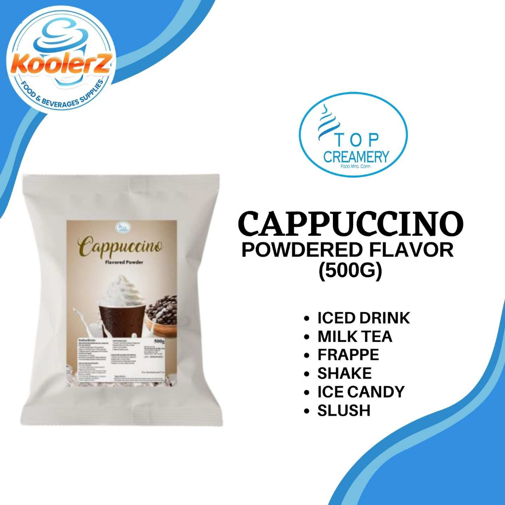 Top Creamery Blended Series Cappuccino Powder 500g | Shopee Philippines