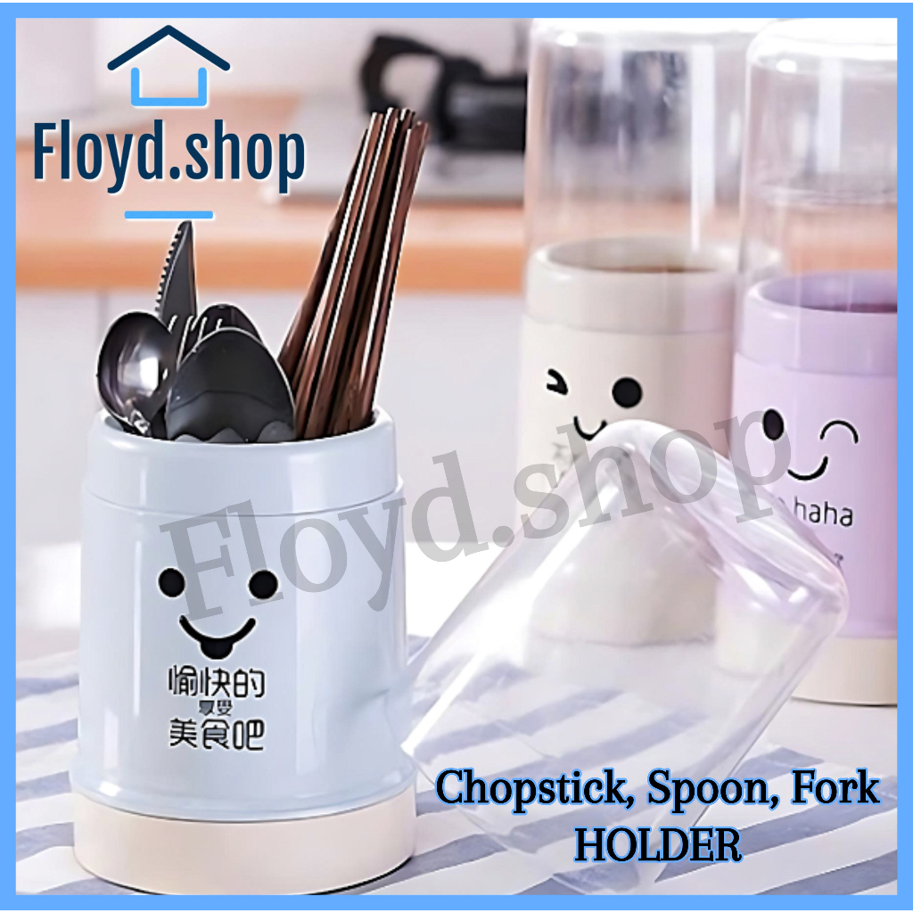 FLOYD.SHOP Dustproof Chopstick Holder Cylinder Kitchen Flatware Rack ...